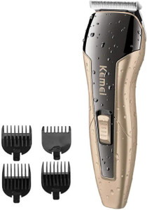 Kemei KM-5015 Rechargeable Hair trimme Trimmer 60 min Runtime 4 Length ...