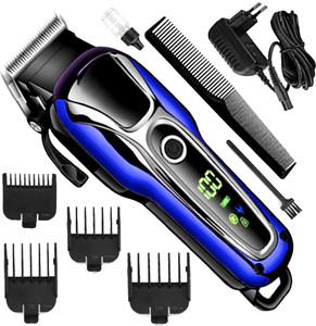 KMI New Wirless Rechargeable Hair Trimmer With LED Display Fully ...