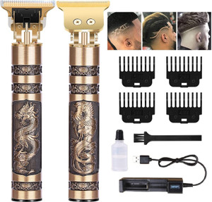 RACCOON Professional Gold Dragon Style Electric Razor USB Rechargeable ...