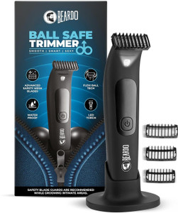 BEARDO Ball Safe Trimmer for Men with Skin Safe Tech Fully Waterproof ...