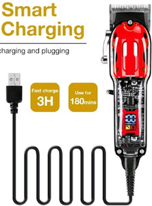 Awes Trimmer led display fast rechargeable clipper for mens Trimmer 120 ...