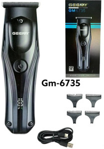 Geemy Hair Clipper trimmer zero ctting led display rechargeable Trimmer ...