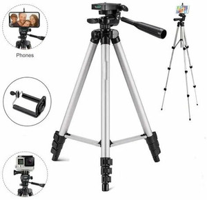 RECTITUDE Portable Adjustable Aluminum Camera & Mobile Stand With 3 ...