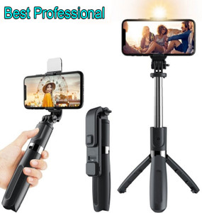 Worricow Portable Selfie Stick with Tripod Stand 3 in 1 Bluetooth ...