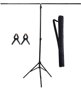 AHMV T-Shape Portable Background Stand Kit 6x6ft Adjustable Backdrop ...