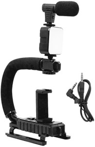 TechKing Cellular and camera support stabilizer with light and ...