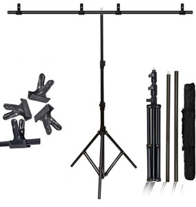 MVPRO T-Shape Background Backdrop Support Stand Kit:9 FT. Height ...