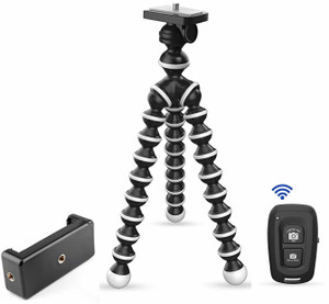 Inorvo Gorilla Tripod 10 inch with Phone Mount & Bluetooth Remote ...