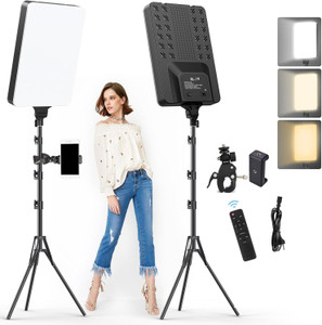 ADZOY 19'' LED Bi-Colors Light 2700-7500K Dimmable with Remote,Super ...