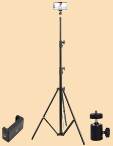 Protance Tripod Stand 7 Feet Adjustable, Rotating Ball Head Mobile Clip ...