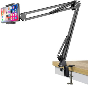 ALF Lightweight Tabletop Stand Phone Holder, Metal Long Lazy Arm and ...