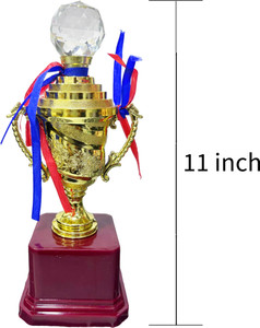 LCARNO 11 Inch Gold Plastic Trophies, Large Award Gold Award Trophy Cup ...