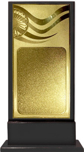 Be Win Wooden Red Momento Golden Foil Of Ashoka Chakra Trophy Price in ...