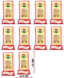 Super Collection Wooden Momento Chief Guest, Small Size - 10 Pcs Trophy ...
