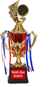 Jayshri handicrafts Father day gifts World's Best Dad Trophy/best dad ...