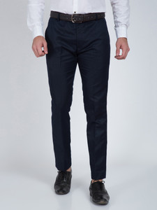 CYPHUS Slim Fit Men Dark Blue Trousers - Buy CYPHUS Slim Fit Men Dark ...