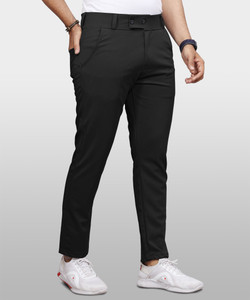 VeBNoR Regular Fit Men Black Trousers - Buy VeBNoR Regular Fit Men ...