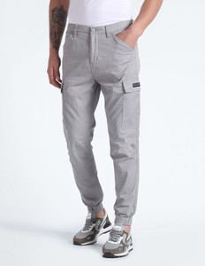 FLYING MACHINE Slim Fit Men Grey Trousers - Buy FLYING MACHINE Slim Fit ...
