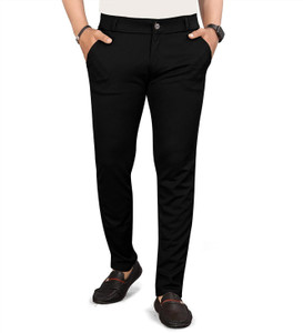 Tip Top Regular Fit Men Black Trousers - Buy Tip Top Regular Fit Men ...