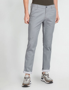 Arrow Sport Slim Fit Men Grey Trousers - Buy Arrow Sport Slim Fit Men ...