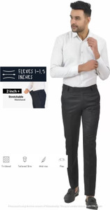 Blends Trendz Regular Fit Men Black Trousers - Buy Blends Trendz ...