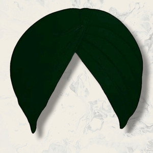 Amritsari Amritsari 6.25 Meters Dark Green FullVoile Cotton, Self ...