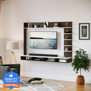 BLUEWUD Primax Grande TV Unit with Storage Shelves for Decor Display ...