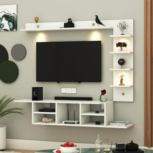ANIKAA LED Light TV Unit Engineered Wood TV Entertainment Unit Price in ...
