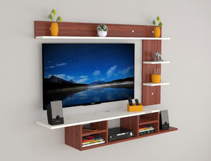 Aariwoody Futuristic Carving Engineered Wood TV Entertainment Unit ...