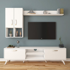 Spyder Craft Matte Finish M35 TV Unit with Wall Shelf Wall Mounted ...