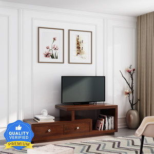 Flipkart Perfect Homes Sheesham Wood Solid Wood TV Entertainment Unit ...