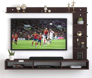 Aariwoody Futuristic Carving Engineered Wood TV Entertainment Unit ...