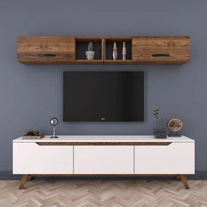 Spyder Craft Matte Finish M4 TV Unit with Wall Shelf Wall Mounted ...
