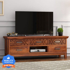Flipkart Perfect Homes Sheesham Solid Wood Solid Wood TV Entertainment ...