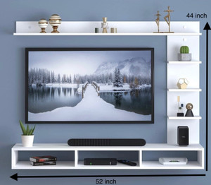 Aariwoody Futuristic Carving Engineered Wood TV Entertainment Unit ...