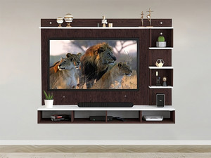 TheGoodLuck Back Side Panel Board Pattern Wall TV Cabinet Engineered ...