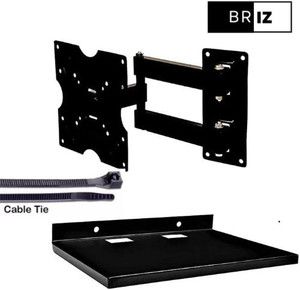 BRIZ Swivel Moving wall mount for LED TV for upto 32 inch settop box ...