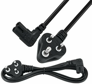 Shyama TV-out Cable 2-Pin Universal AC Laptop Power Cable Cord 2 Pin ...