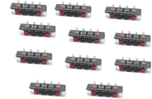ERHIndia TV-out Cable 10 Pcs 2 Terminal Push Cable Clip 4 Pin Socket ...