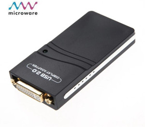 microware TV-out Cable USB 2.0 UGA Multi-Display Adapter, USB 2.0 to ...