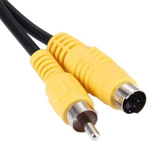 Mak World TV-out Cable 4 Pin S-VIDEO TV to RCA AV Converter Adapter ...