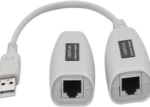 TECHNO TV-out Cable USB Over RJ45, Cat Extension Cable USB 2.0 to RJ45 ...