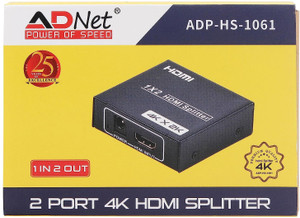 AD NET-POWER OF SPEED TV-out Cable 1x2 HDMI Splitter, HDMI Splitter 1 ...