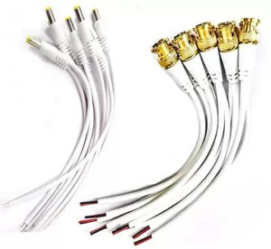 22 TECH TV-out Cable BNC Combo Pack Of 10 Dc Pin And BNC Connector - 22 ...