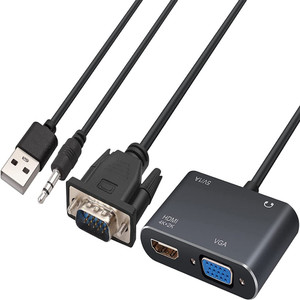 All mobile solution TV-out Cable VGA to HDMI + VGA Adapter, VGA ...