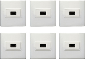 ELECTRO WOLF TV-out Cable HDMI Multimedia Modular Wall Socket Face ...