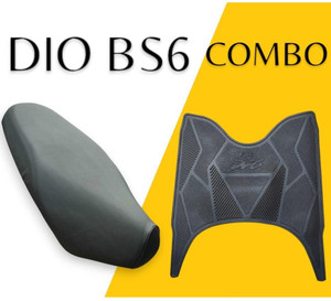 UVEGION Dio BS6 Seat Cover & Foot Mat Combo for Honda Dio Two Wheeler ...