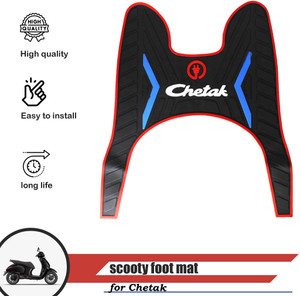 Huims New Rubber Scooter Foot Mat Chetak Electric Mat Bajaj Chetak ...