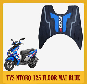 DAZZRIDE Washable Scooty footmat mat Compatible for (BLUE) TVS Ntorq ...