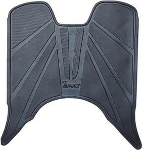 Autoxygen Alpha Black Scooter Foot Mat For Yamaha Alpha Two Wheeler Mat ...